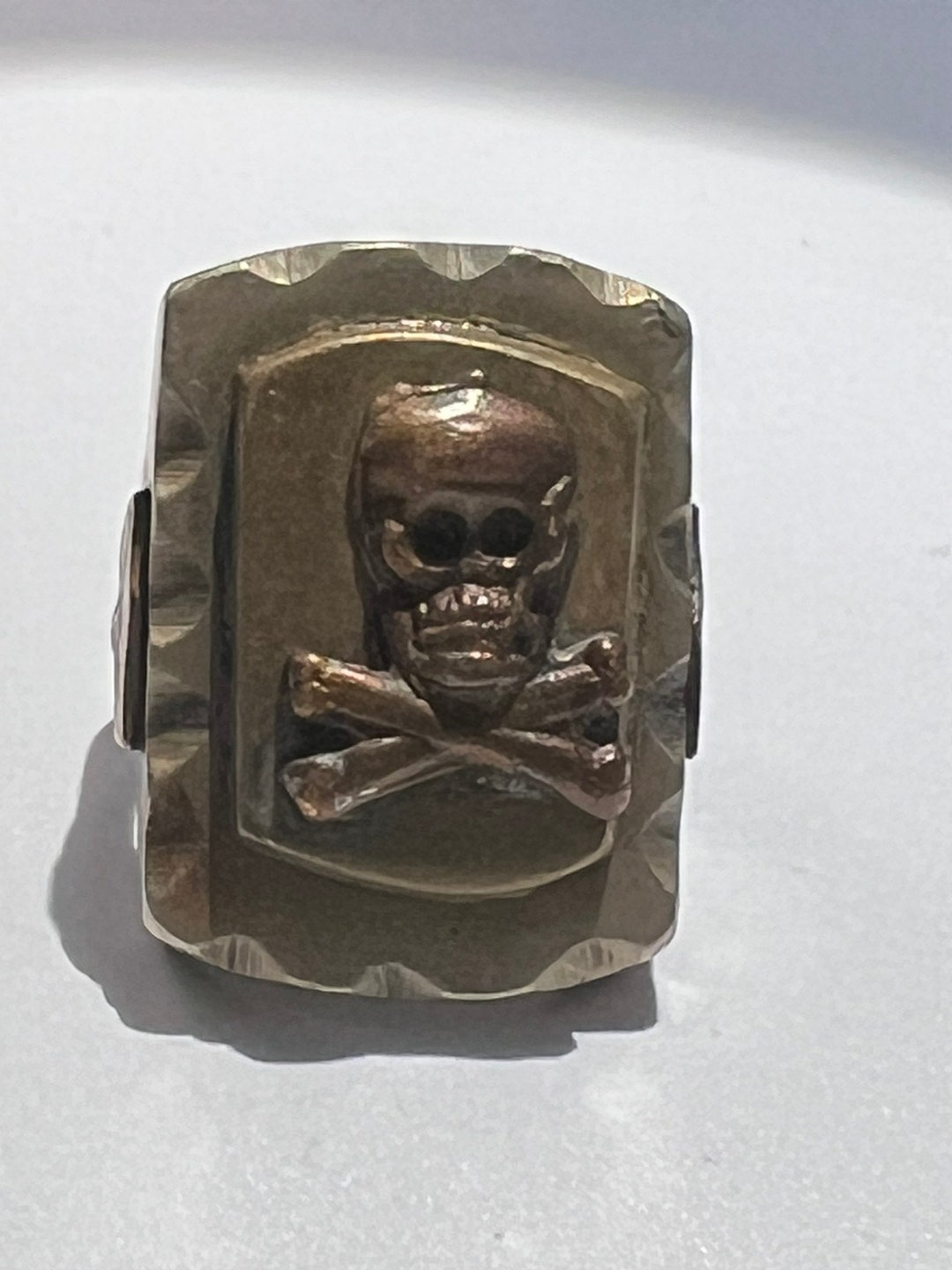 Vintage Mexican Biker Ring - Etsy