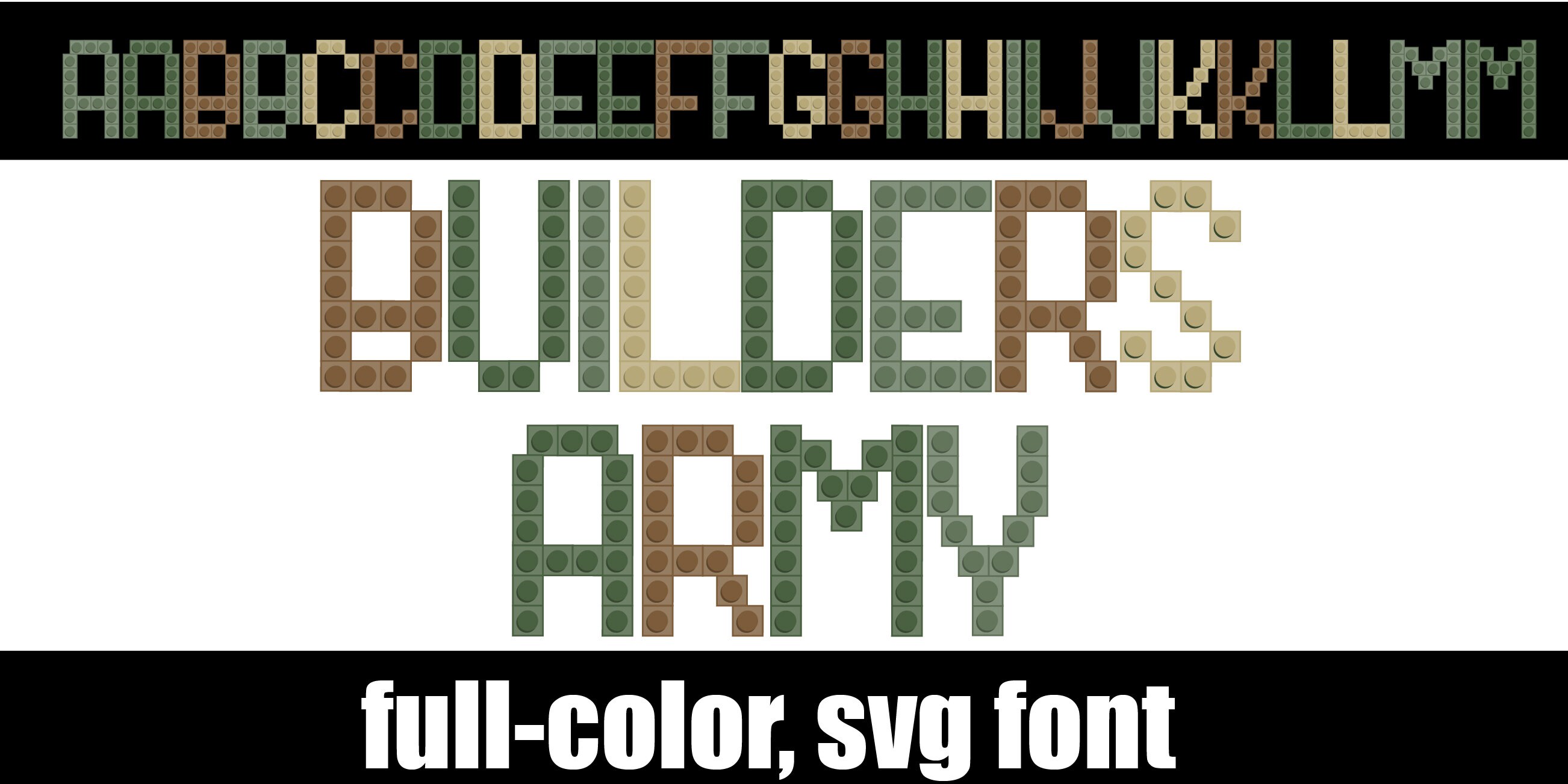 Best Battalion Color Font Bundle, Cricut Fonts, Silhouette Fonts ...