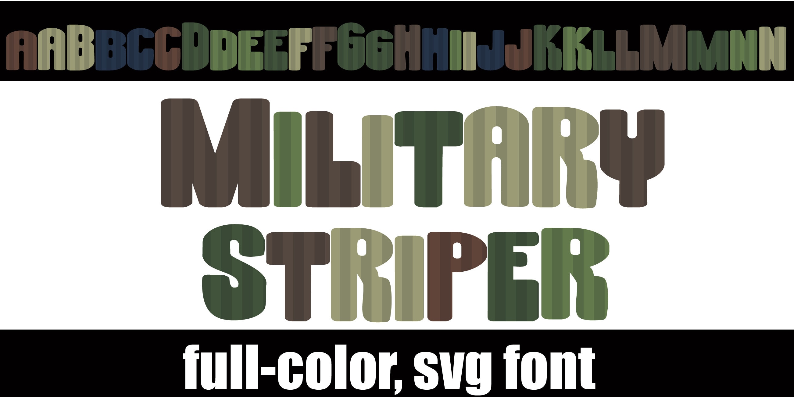 Best Battalion Color Font Bundle, Cricut Fonts, Silhouette Fonts ...
