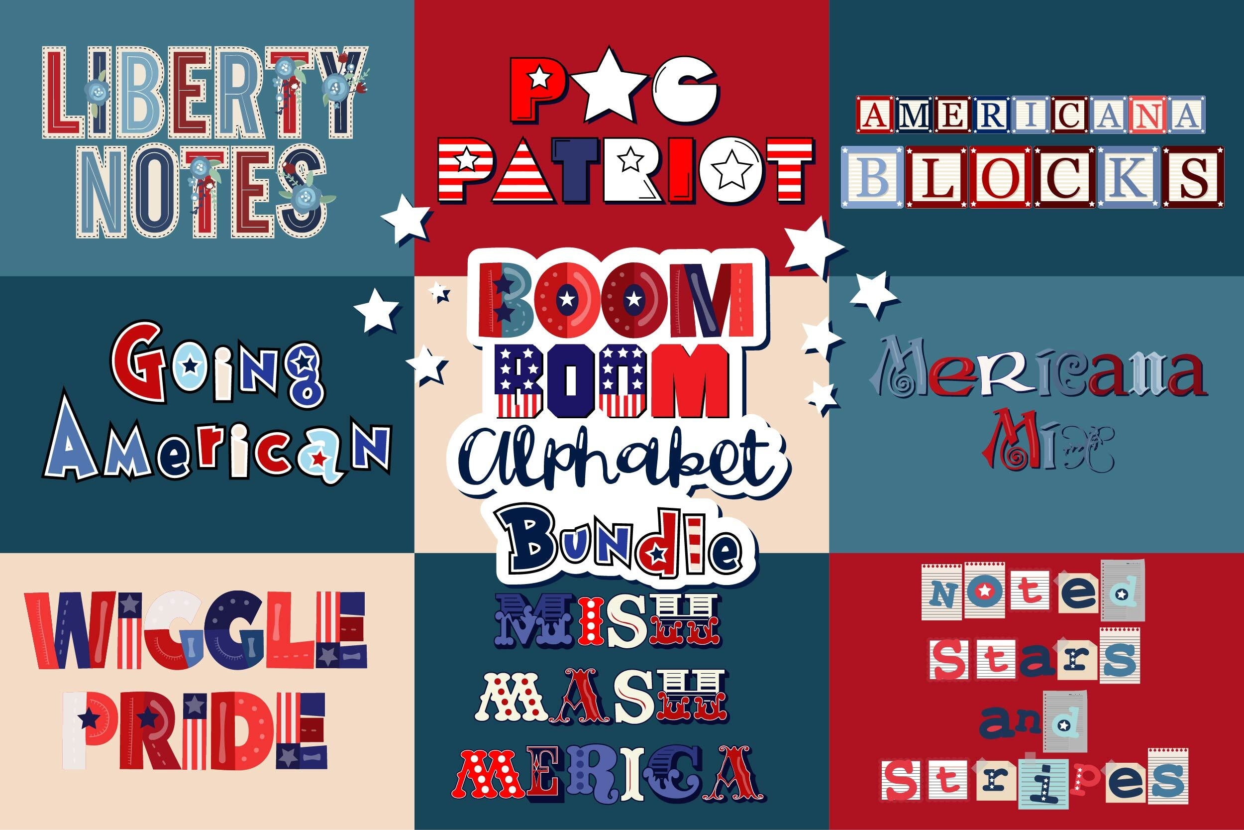 Boom Boom Alphabet and Color Font Bundle Cricut Fonts - Etsy