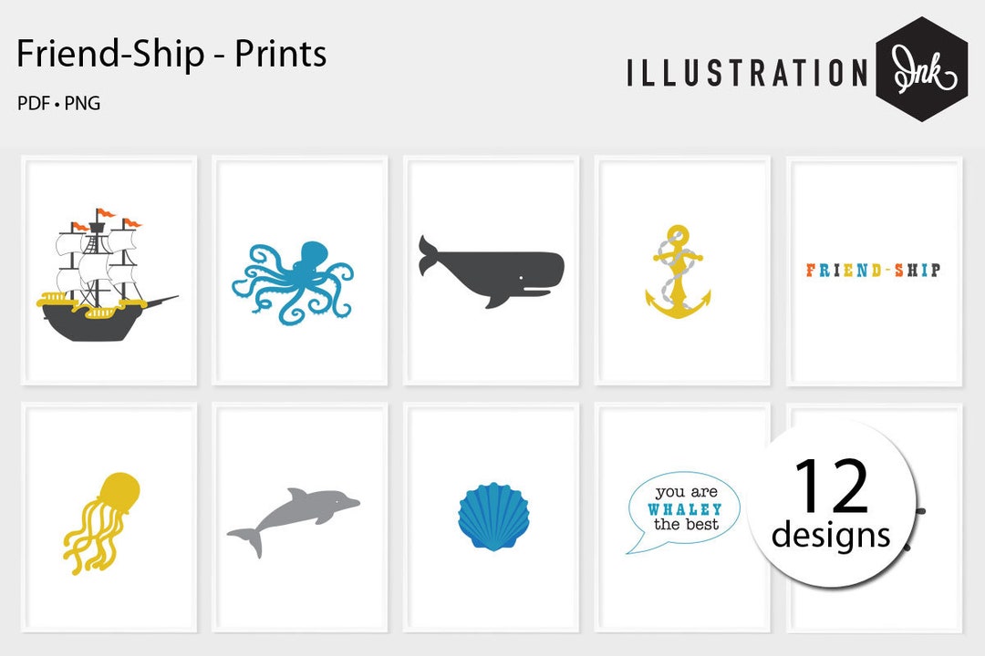 Friendship Printable Art, Children Prints, Kids Decor, School Poster ...