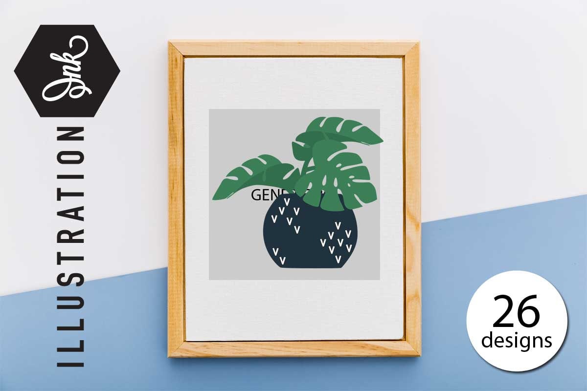 Panorama Plants SVG Cut Files, for Cricut, for Silhouette, Ai, Dxf, Eps ...