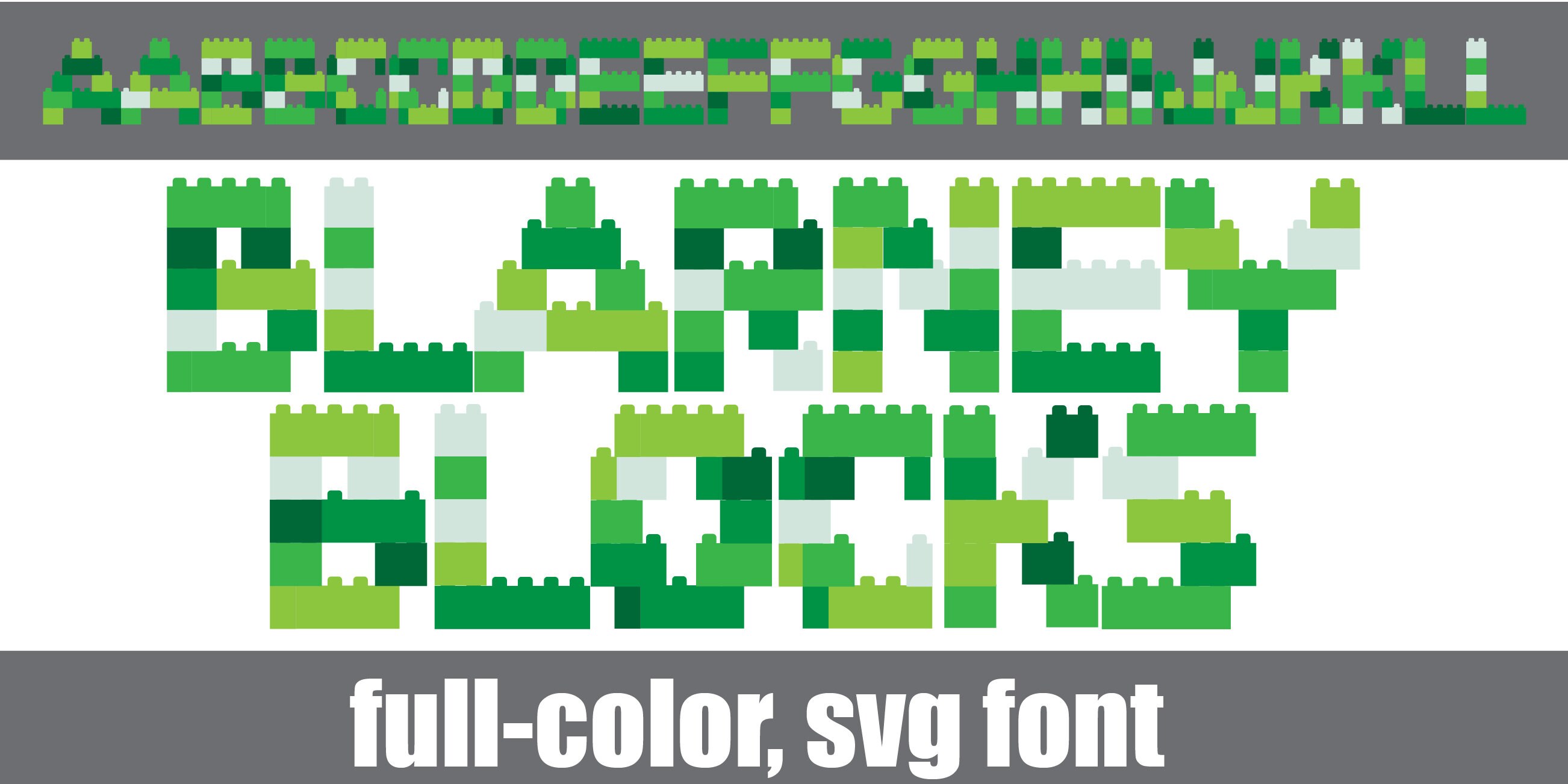 Jolly Green Color Font Bundle, Cricut Fonts, Silhouette Fonts - Etsy
