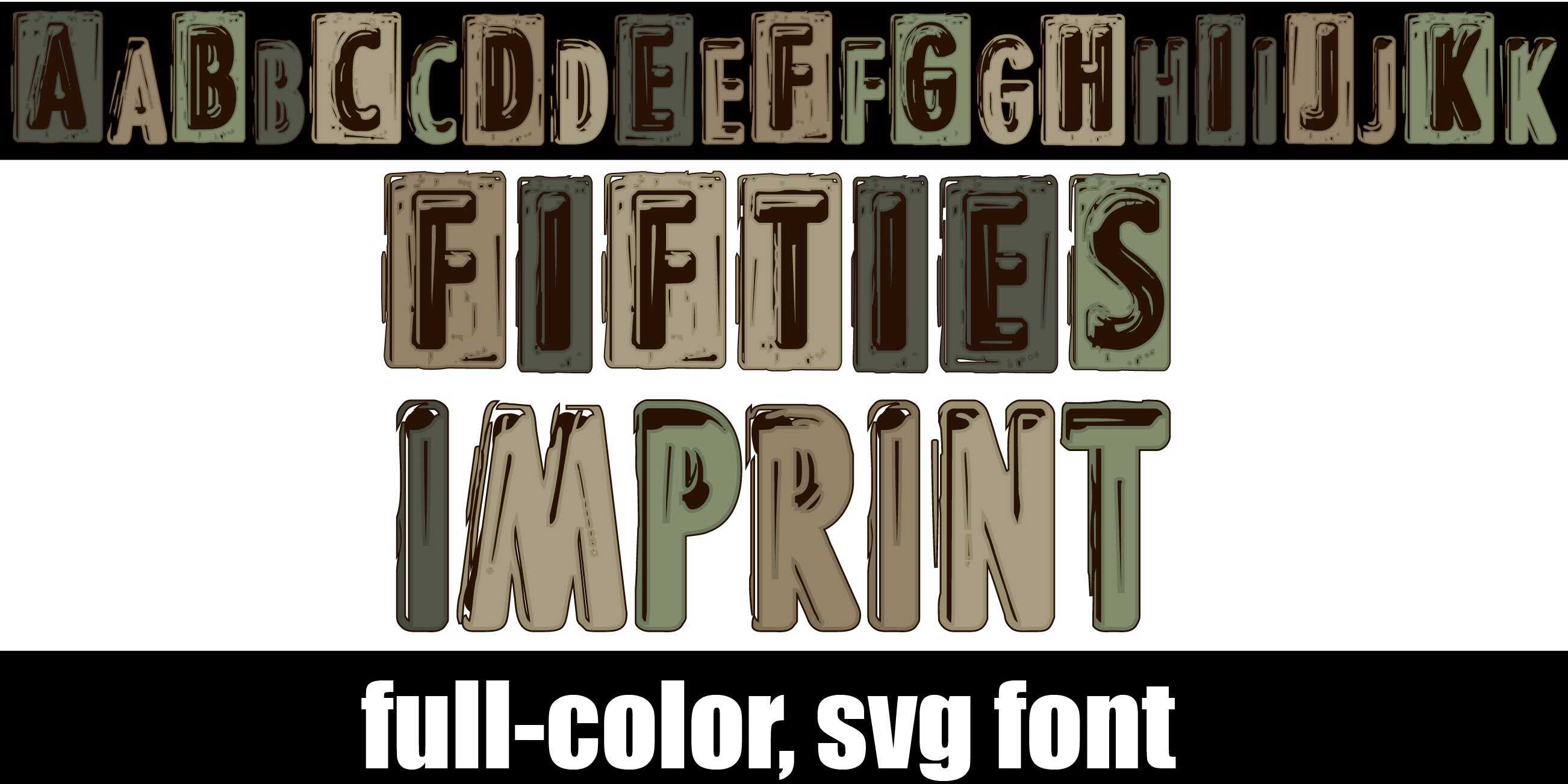 Best Battalion Color Font Bundle, Cricut Fonts, Silhouette Fonts ...