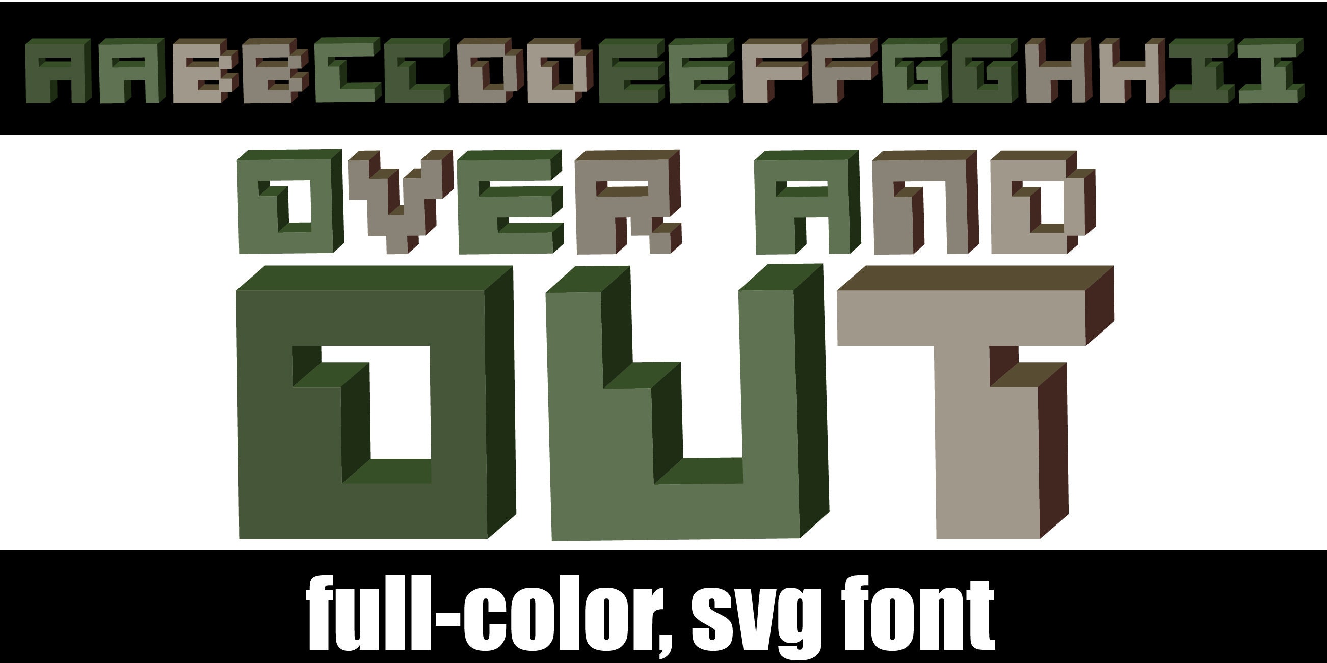 Best Battalion Color Font Bundle, Cricut Fonts, Silhouette Fonts ...