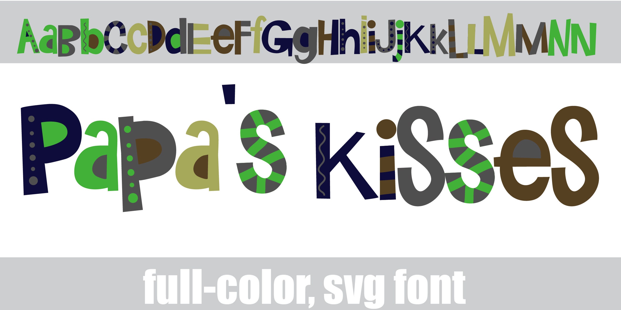 Father Knows Best Color Font Bundle, Cricut Fonts, Silhouette Fonts - Etsy