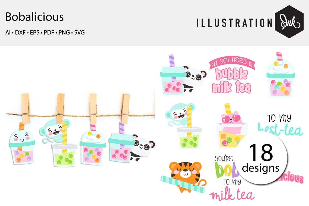 Bobalicious - SVG Cut Files, for Cricut, for Silhouette, Ai, Dxf, Eps ...