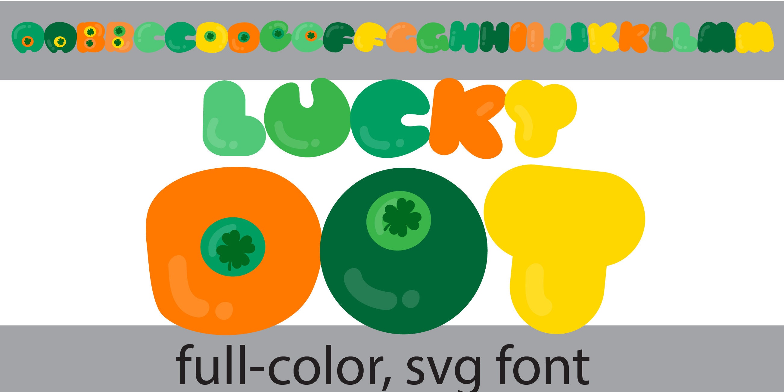 Jolly Green Color Font Bundle, Cricut Fonts, Silhouette Fonts - Etsy