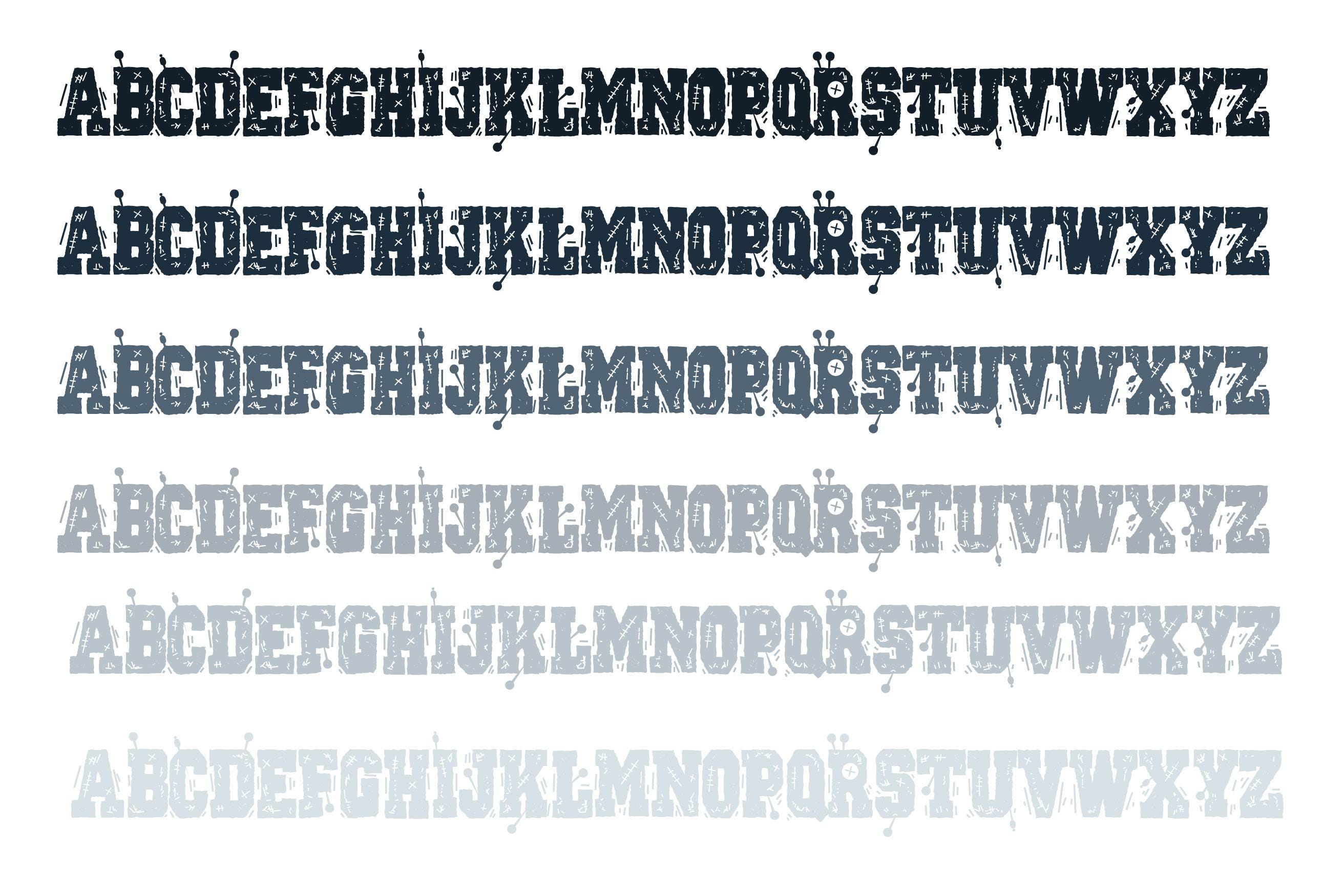 ZP Varisity Voodoo Font Duo, Cricut Fonts, Silhouette Fonts - Etsy