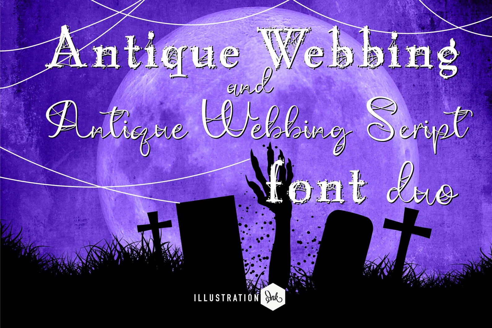 Antique Webbing Font Duo, Cricut Fonts, Silhouette Fonts - Etsy