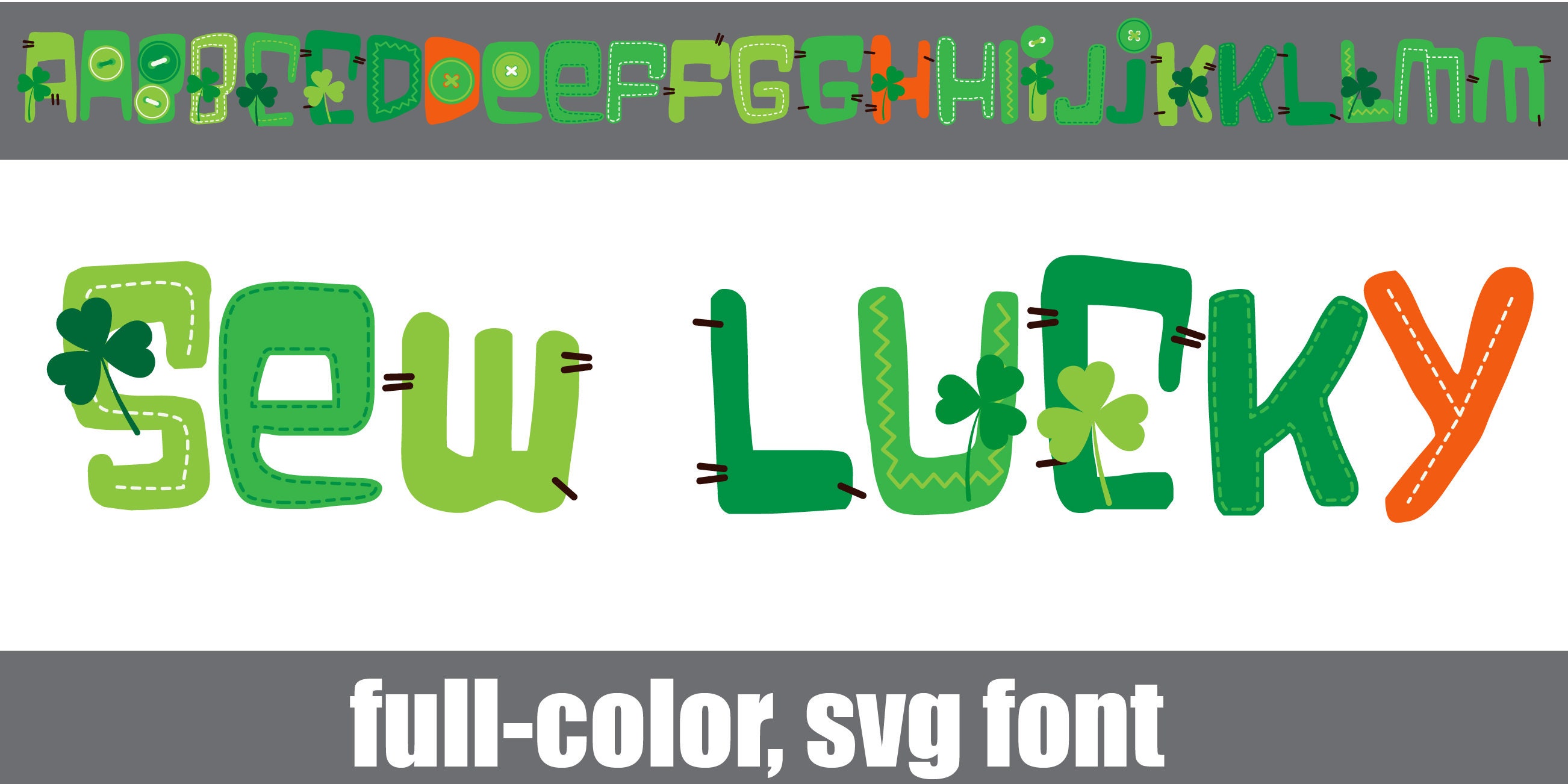 Jolly Green Color Font Bundle, Cricut Fonts, Silhouette Fonts - Etsy