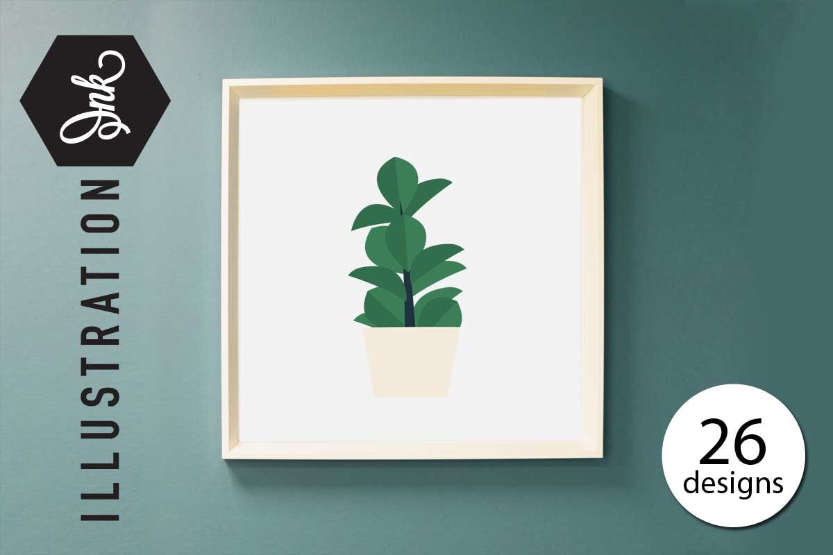 Panorama Plants - SVG Cut Files, for Cricut, for Silhouette, Ai, Dxf ...