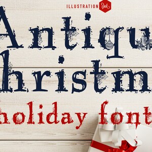 Hip and Happy Holidays Font Bundle, Cricut Fonts, Silhouette Fonts ...