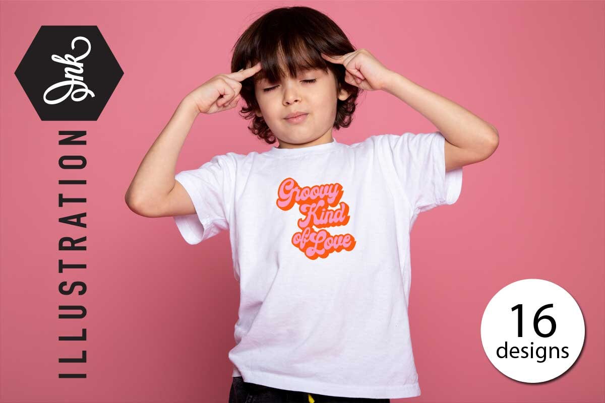 Groovy Love Sentiments SVG Cut Files, for Cricut, for Silhouette, Ai ...