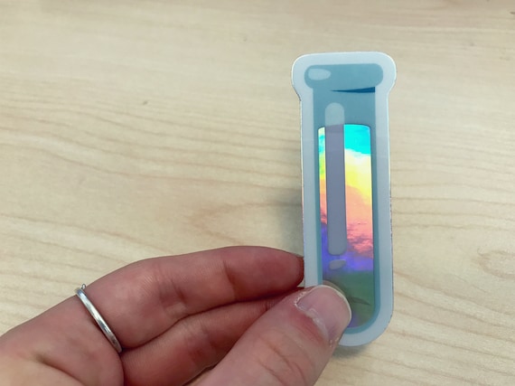 Holographic Test Tube Sticker // 1x3 // Science - Etsy