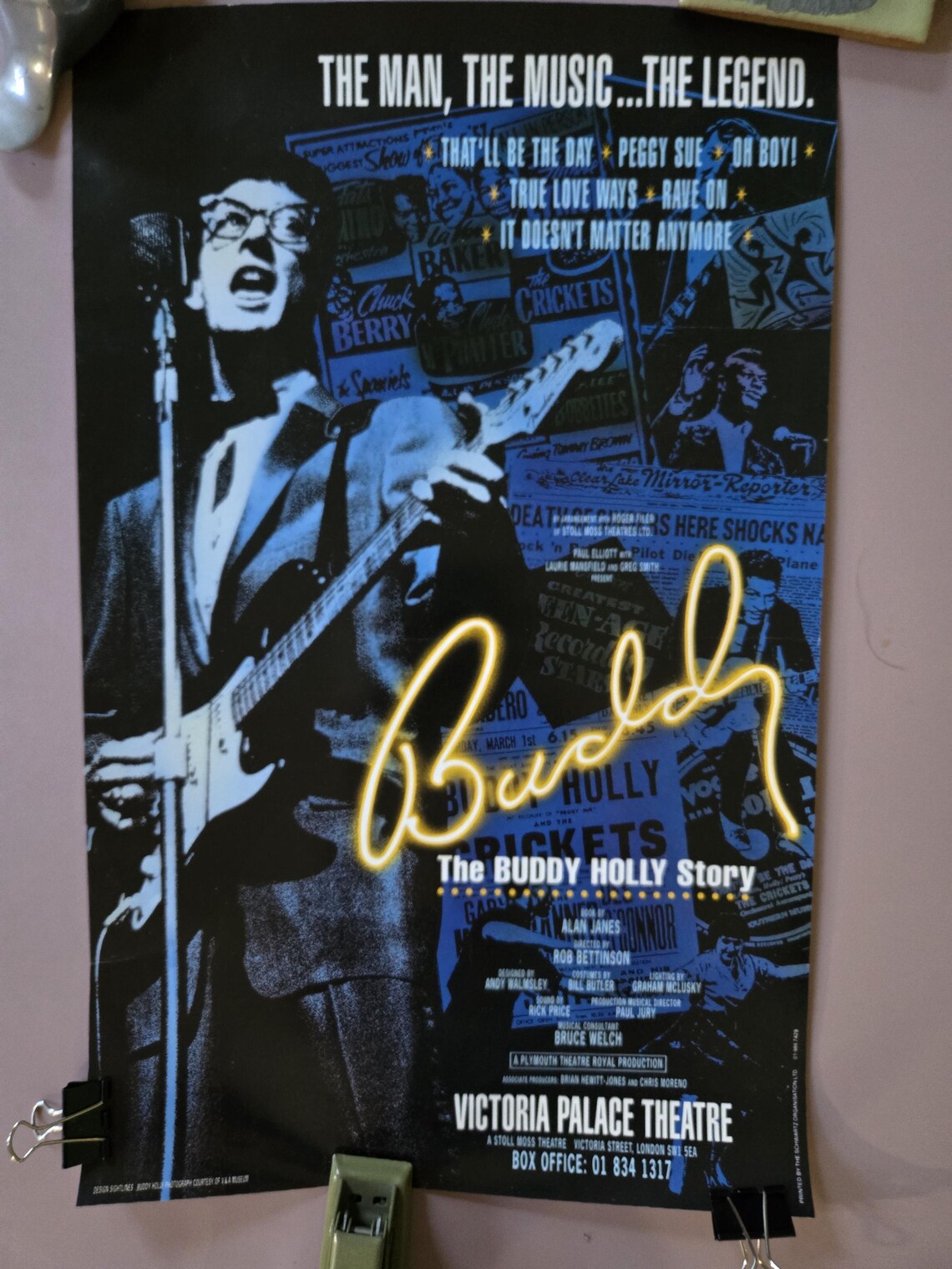 Original Buddy: the Buddy Holly Story Film Poster, Victoria Palace ...