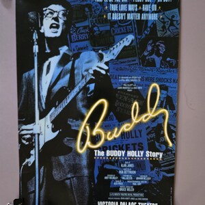 Original Buddy: the Buddy Holly Story Film Poster, Victoria Palace ...