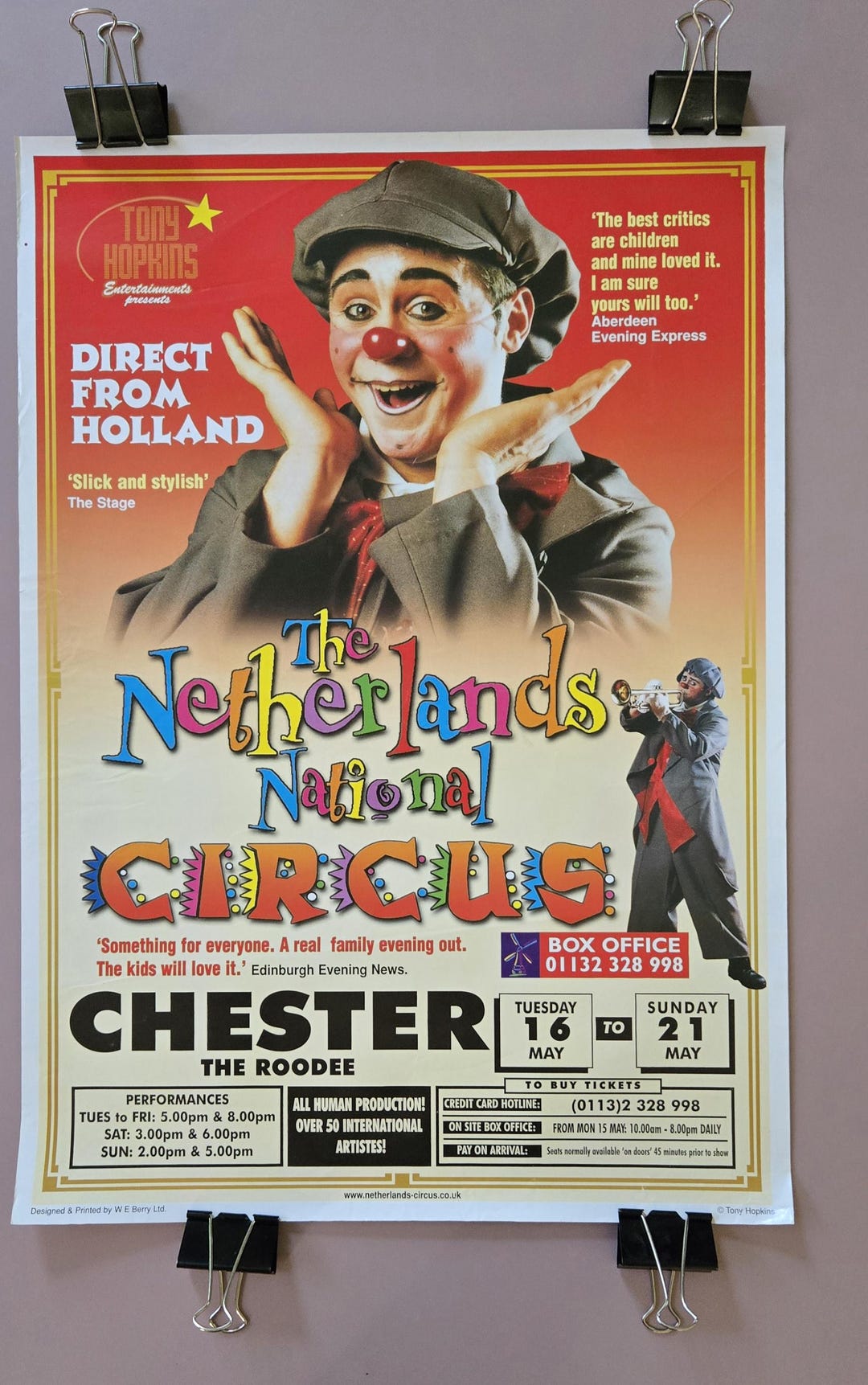 The Netherlands National Circus Advertisement for Show in England ...