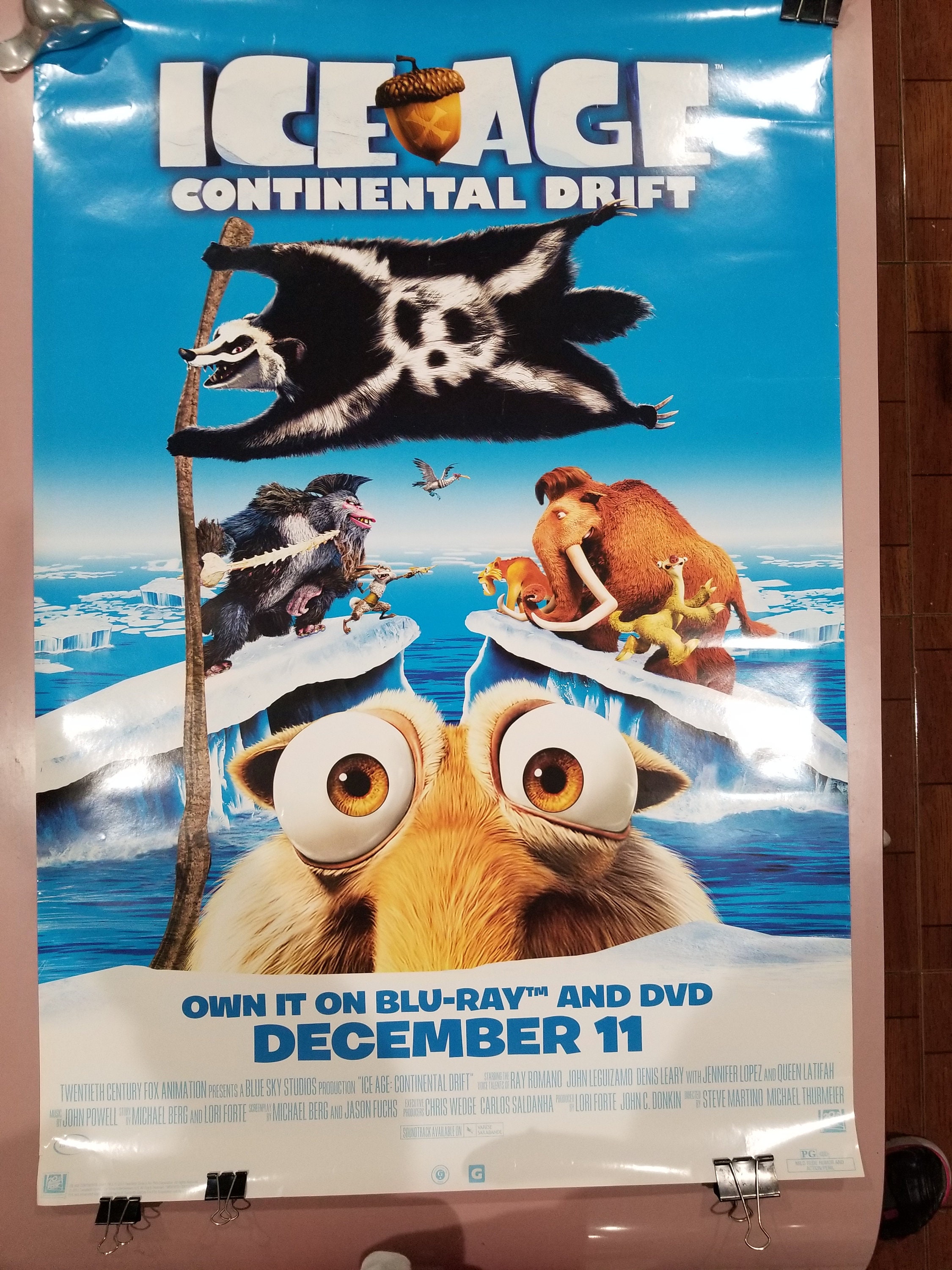 Ice Age Continental Drift Poster