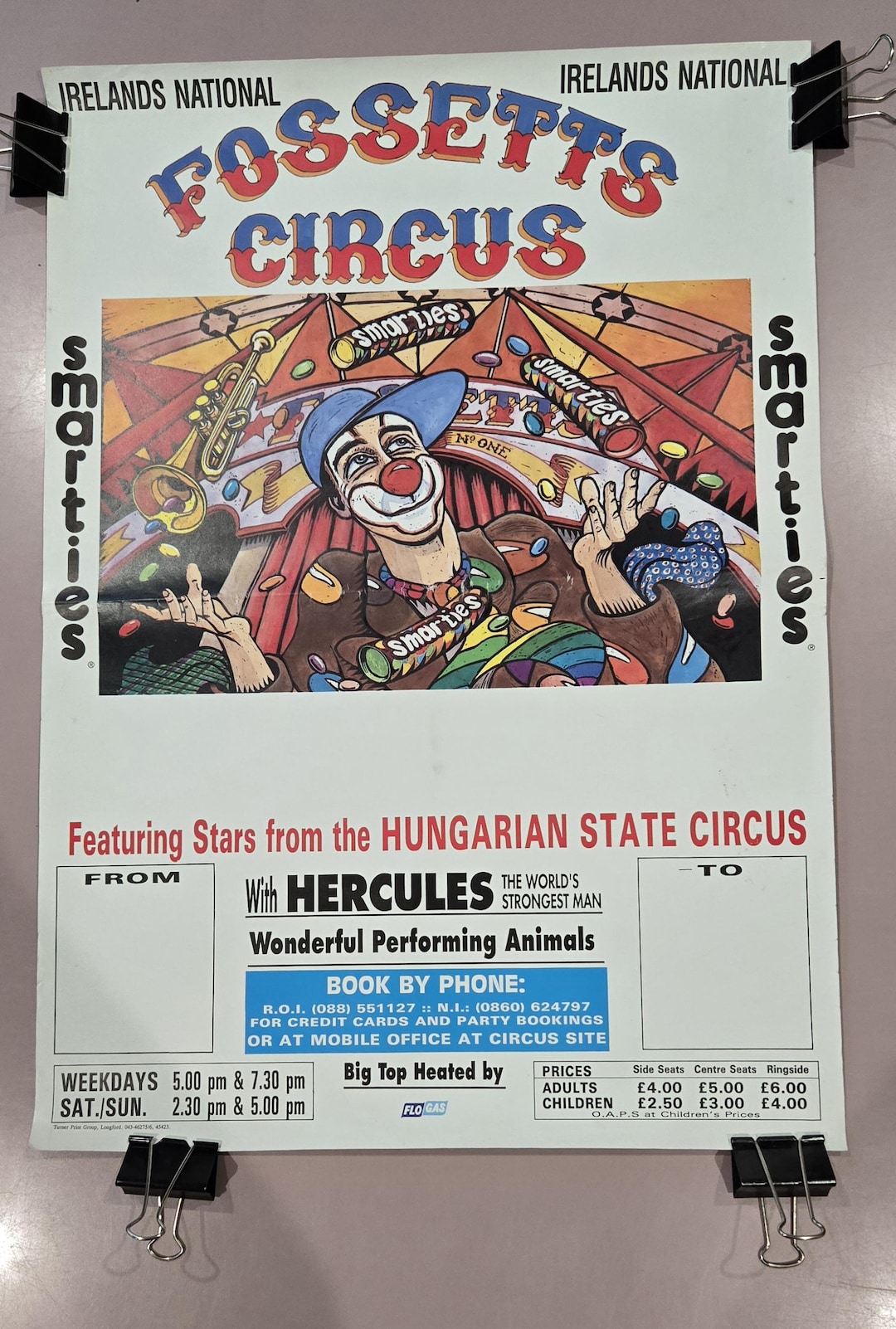 Fossetts Circus, Ireland's National Circus Ad Poster - Etsy