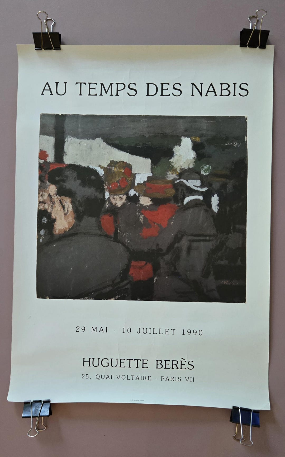 Rare Edouard Vuillard Lithograph-au Temps Des Nabis, From the Huguette ...