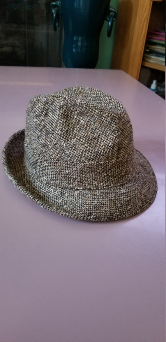 Brown Tweed Fedora Vintage Hat by United Hatters, Cap… - Gem