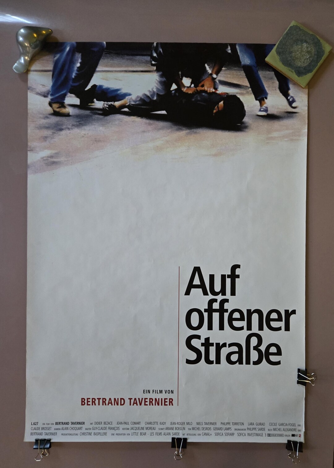 German Film Poster for Auf Offener Strabe: Bertrand Tavernier - Etsy