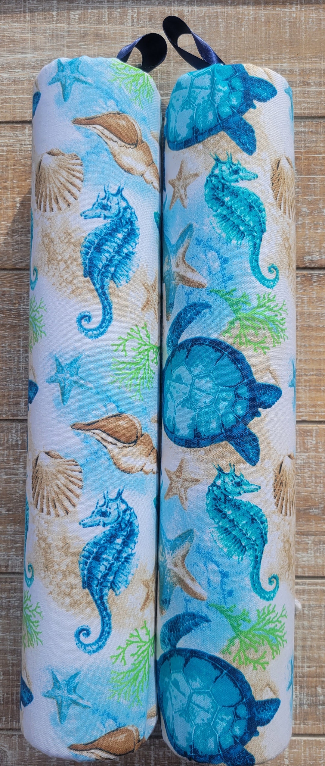 Seahorses Turtles & Shells Pattern Boot Shapers Boot - Etsy