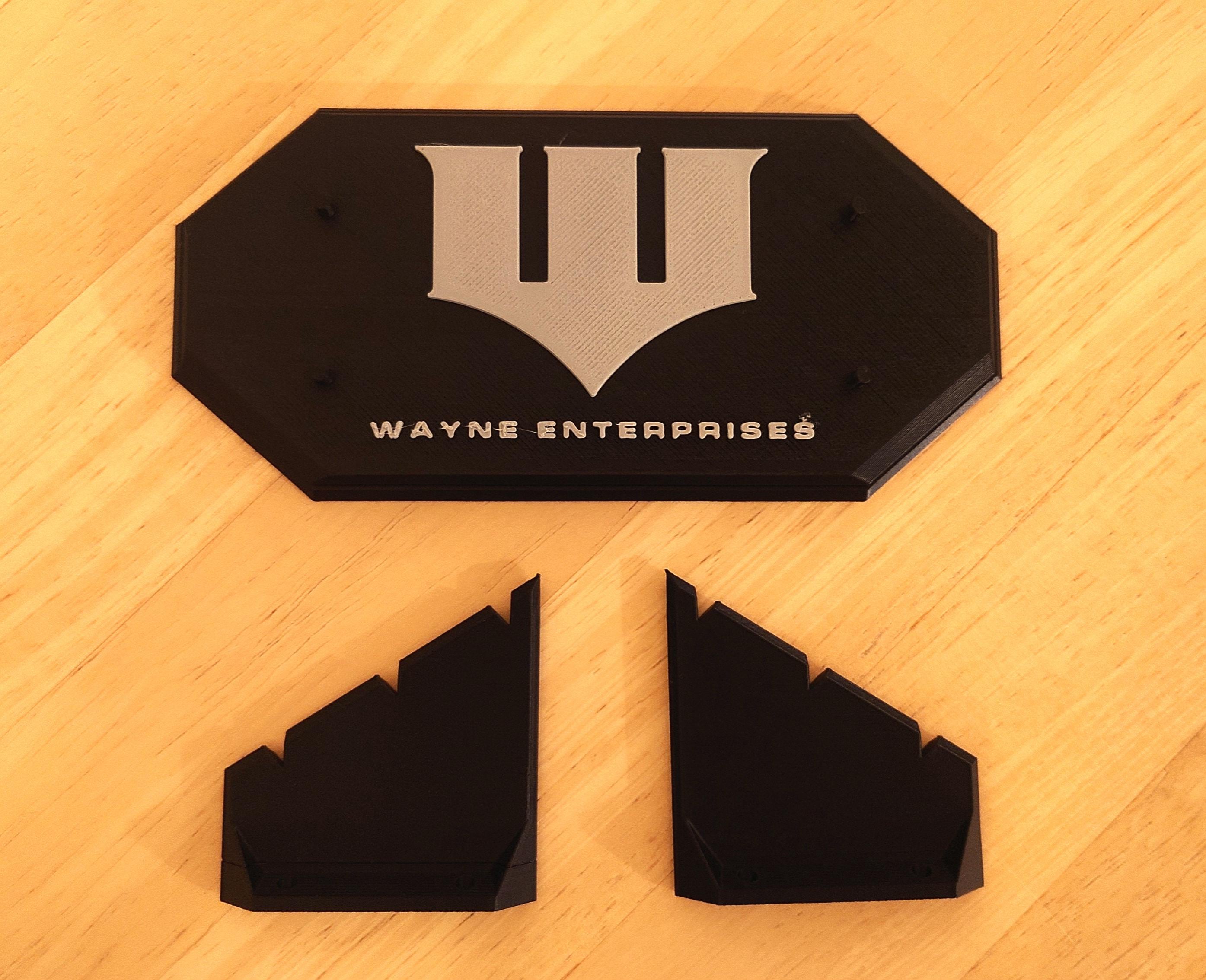 3D Printed Bat Emblem Prop Set – Matte Black Cosplay Accessory - Etsy