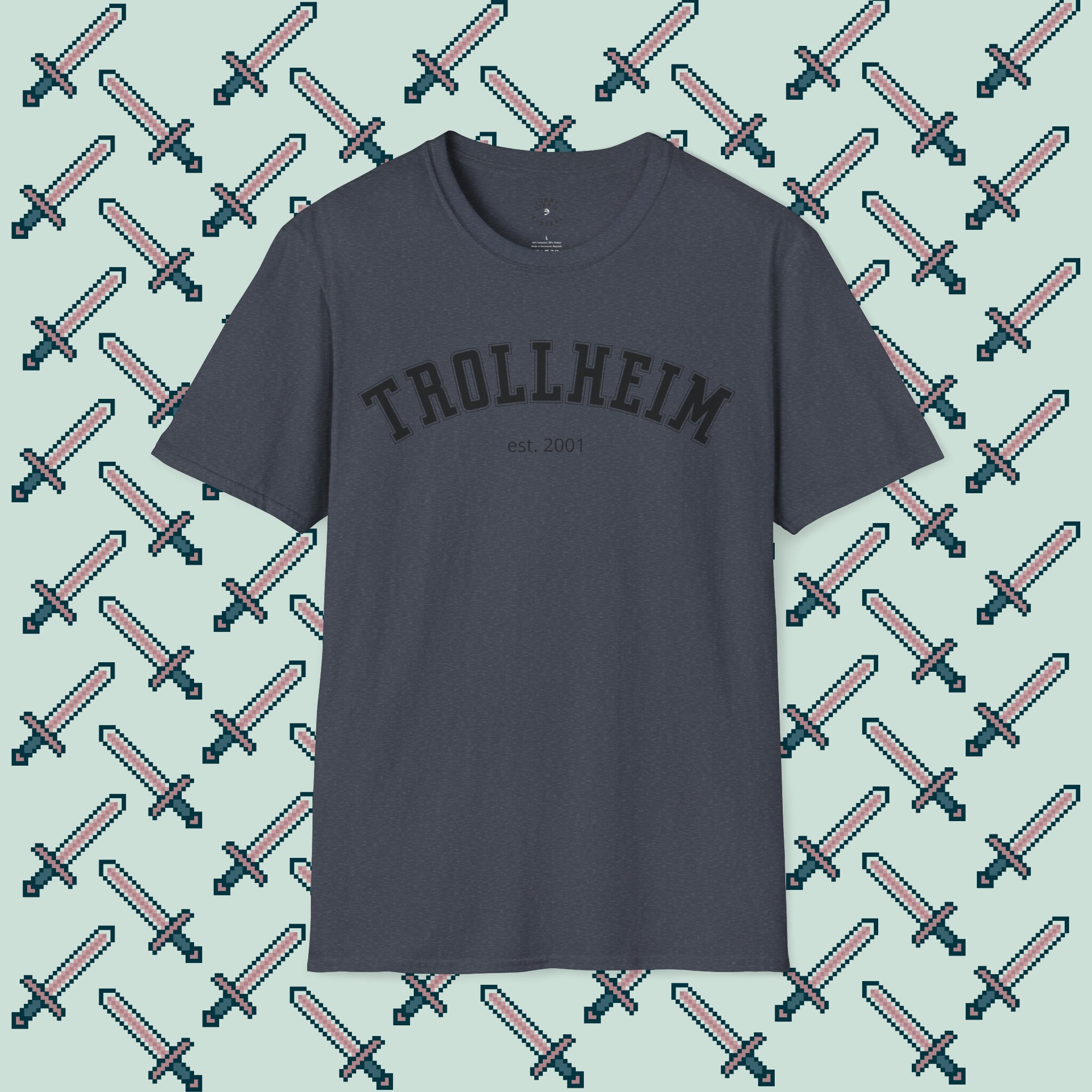Trollheim College Style Unisex Softstyle T-shirt Funny Gamer Tees ...
