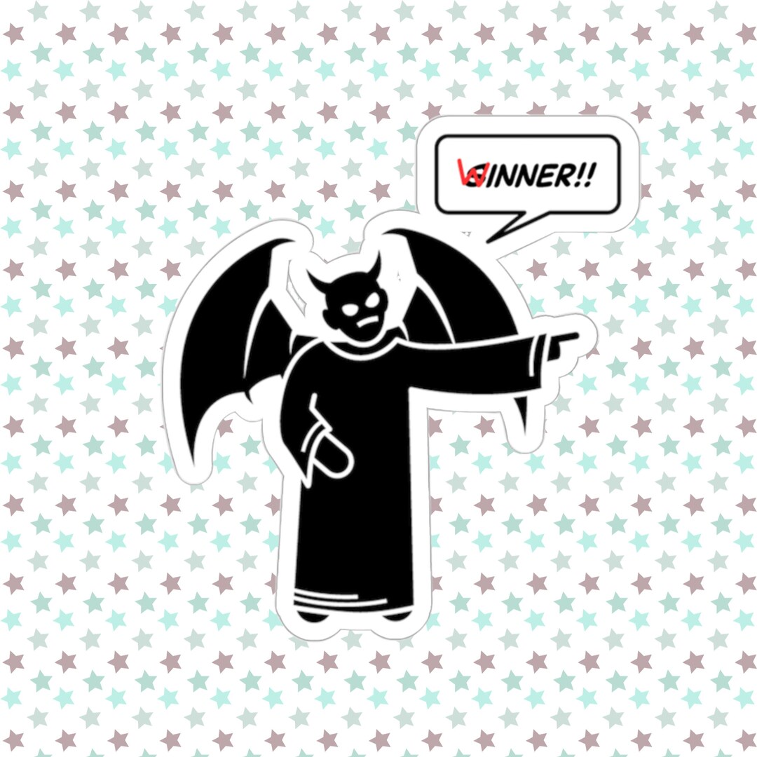 Winner Sinner Die-cut Sticker - Etsy