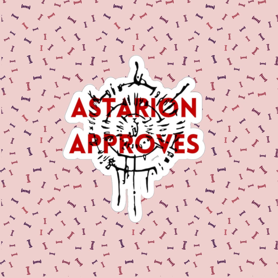 Astarion Approves Overlay Die-cut Sticker - Etsy