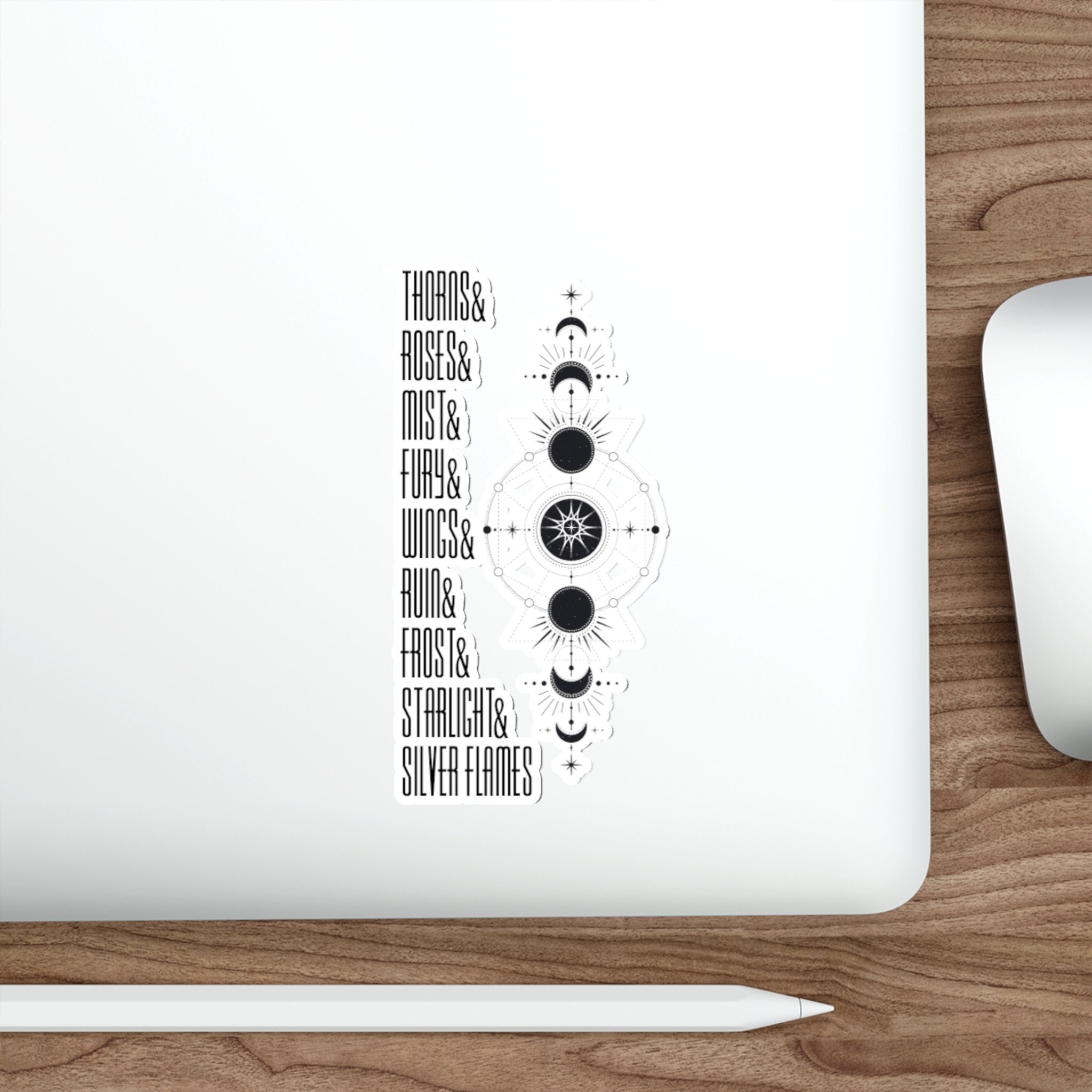 ACOTAR Series Book Names Moon Phase Tattoo Die-cut Sticker - Etsy