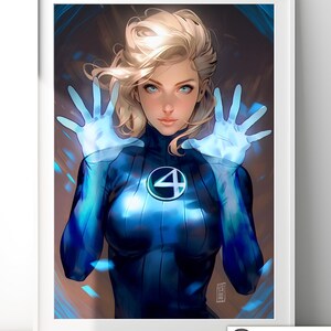Invisible Woman Poster Fantastic Four Poster Marvel Fantastic Four ...