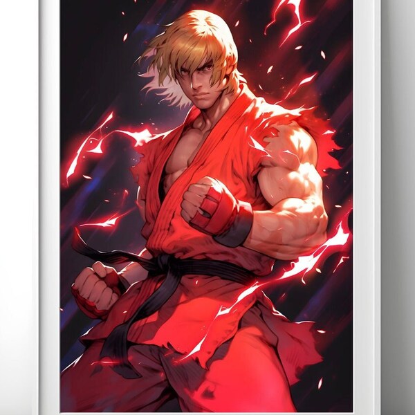 Street Fighter 6 Ken Art - Etsy