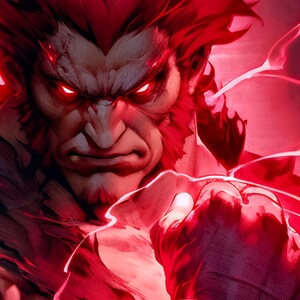Akuma Poster Print | Street Fighter Art | Gaming Poster | SF6 | Akuma ...