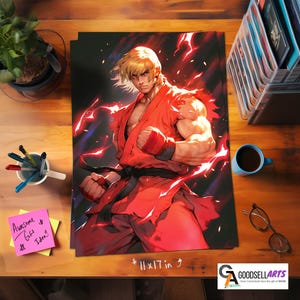 Ken Street Fighter Poster | Street Fighter Art | Ken Masters | SF6 ...