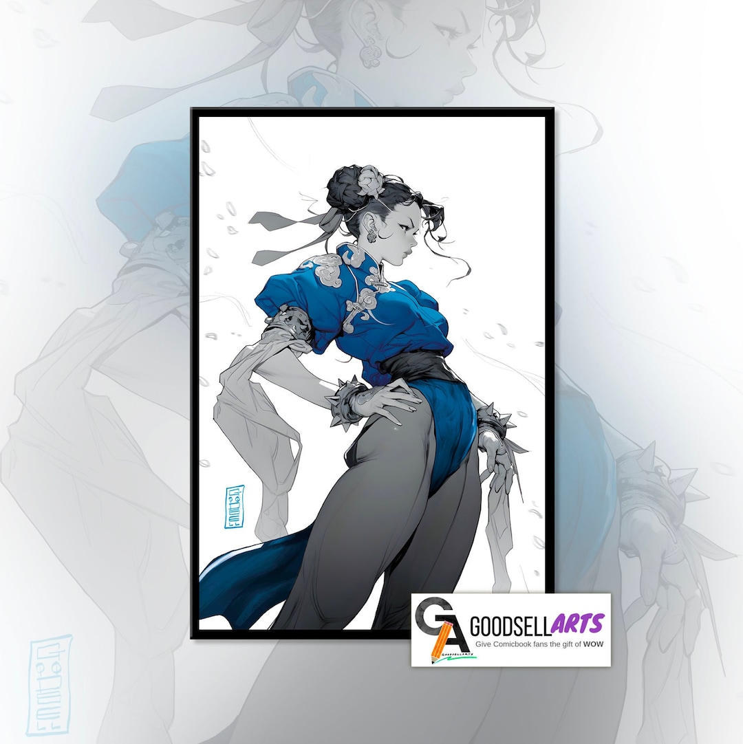 Street Fighter Chun-li Poster Chun Li Art Print Capcom Chun-li SF6 Art ...