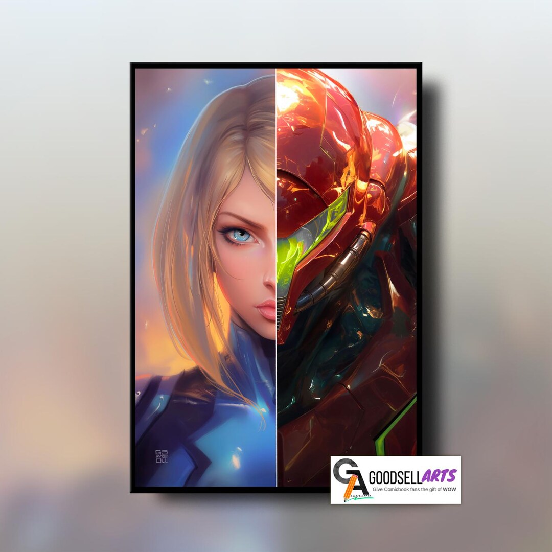 Metroid Samus Poster | Samus Aran Art Print, Video Game Wall Art ...