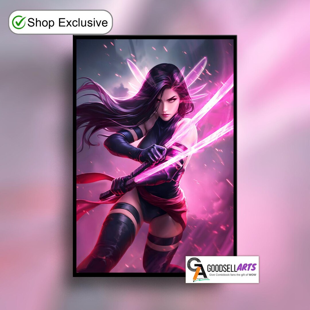 Psylocke Poster Print | Marvel Rivals Poster | X-men Art Print | Video ...