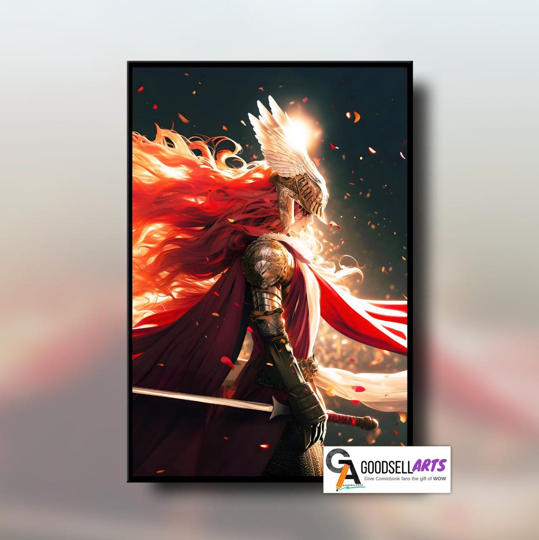 Malenia Elden Ring Art Print | Blade of Miquella, Goddess of Rot ...