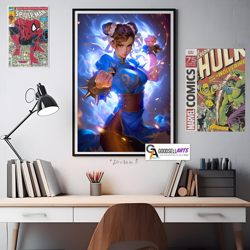 Chun-li Street Fighter Poster| SF6 Wall Art Video Game Decor, Retro ...