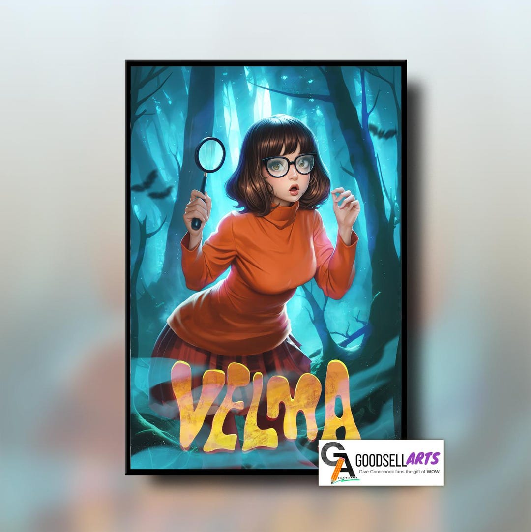 Velma Poster | Velma Cartoon Art Print | TV Show Wall Art | Retro ...
