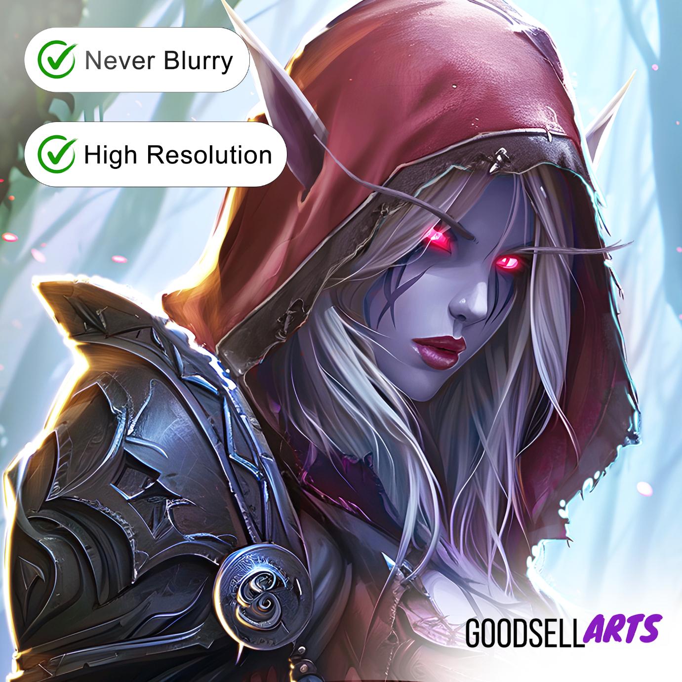 Sylvanas Windrunner Poster | "i Have No Time for Games." | Video Game ...