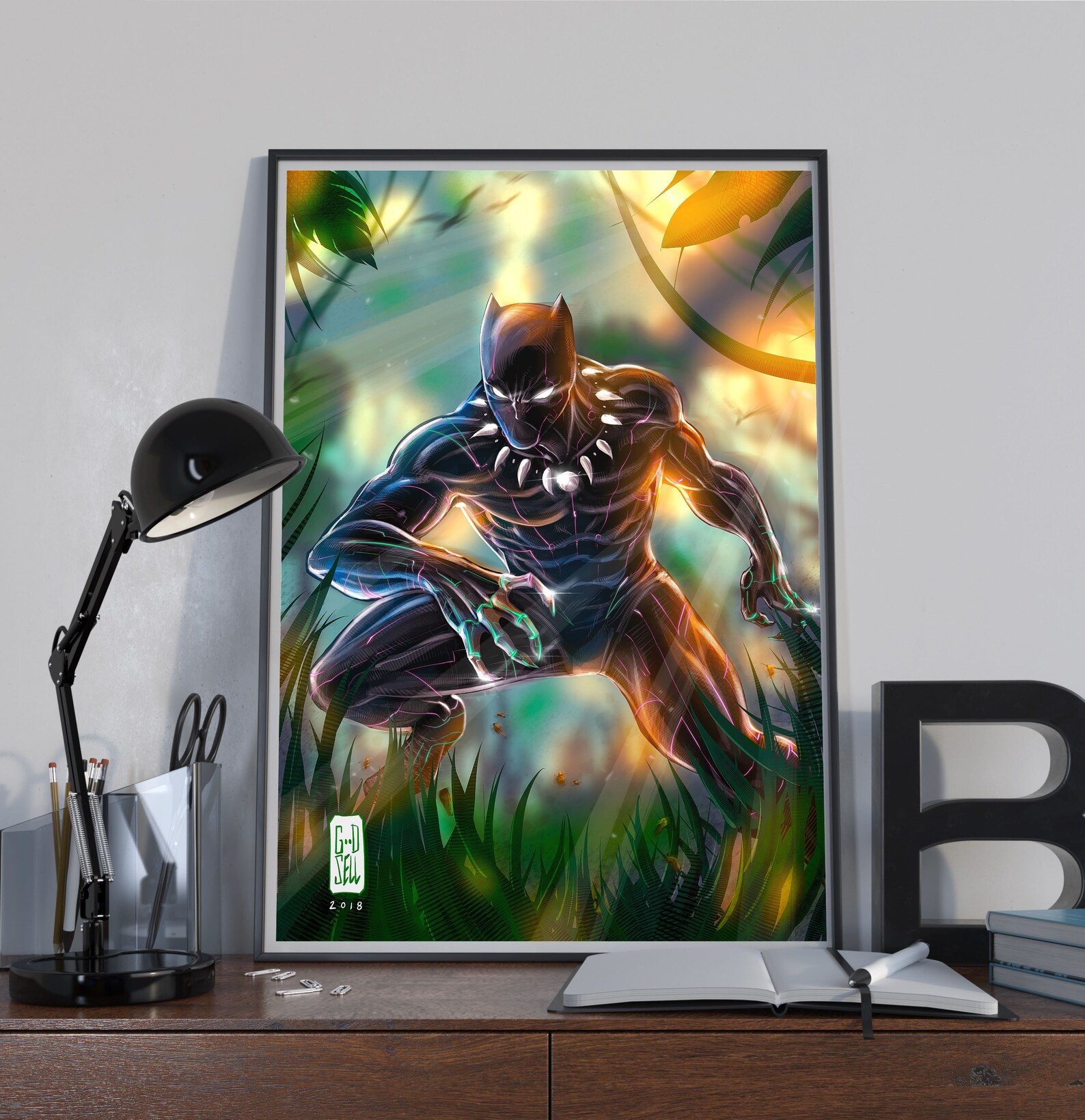 BLACK PANTHER Poster Marvel Wall Art Prints Avengers Poster | Etsy