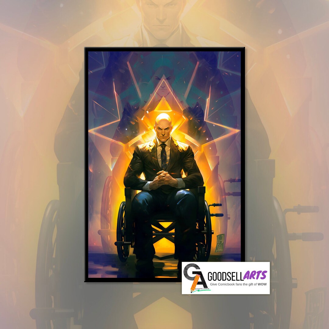 Professor X Poster X-men Charles Xavier Druck, Professor X Wall Art X ...