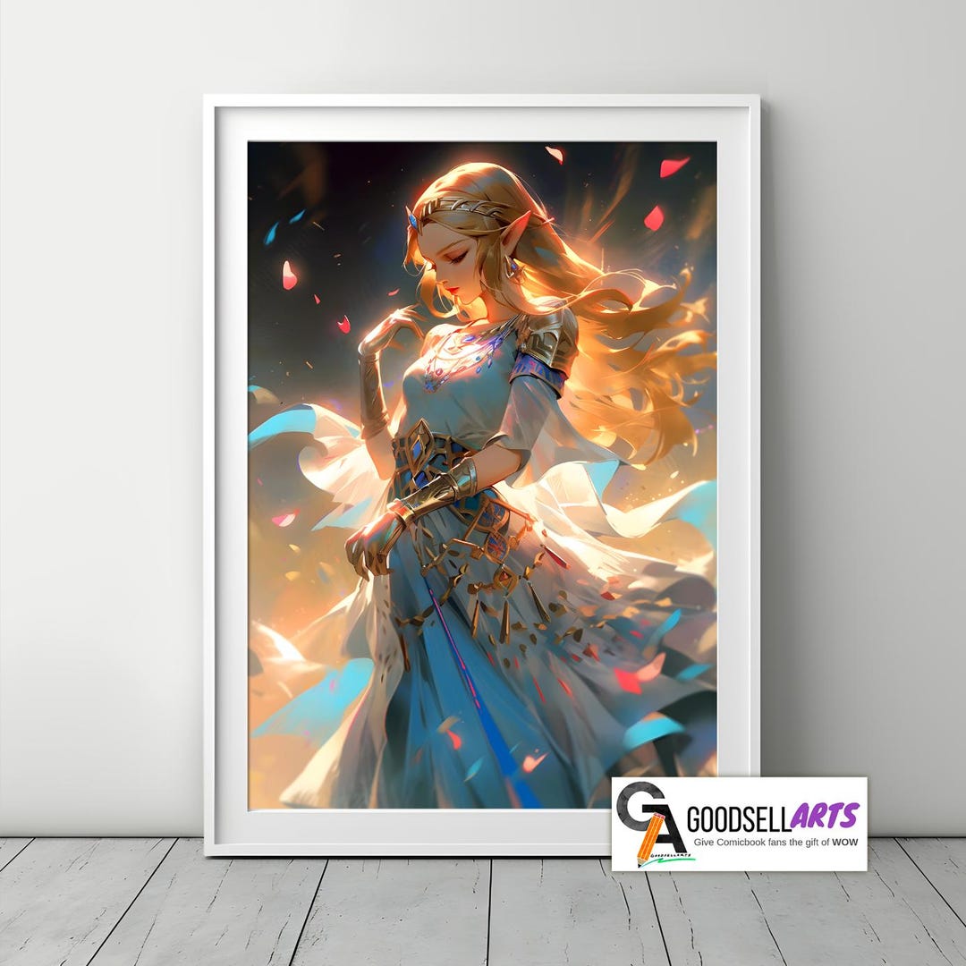 Princess Zelda Poster | Zelda Wall Art | Nintendo Game Room Decor ...