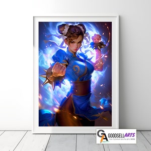 Chun-li Poster Street Fighter Chun Li Art Chun Li Wall Art SF6 Poster ...