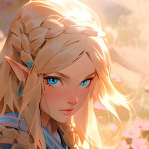 Princess Zelda Poster Legend of Zelda Gift Zelda Art Print - Etsy