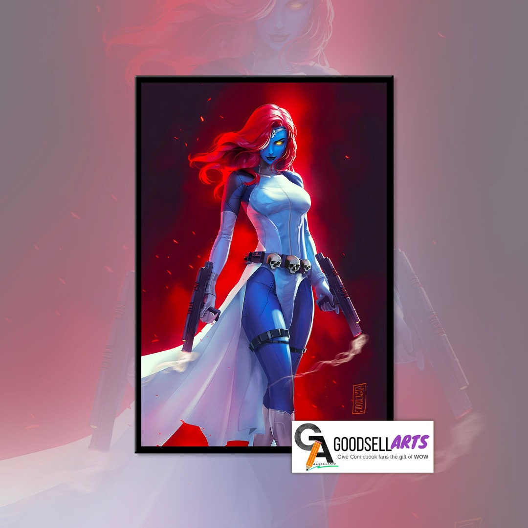 Mystique X-men Poster X-men Print Raven Darkholme Mystique Wall Art ...